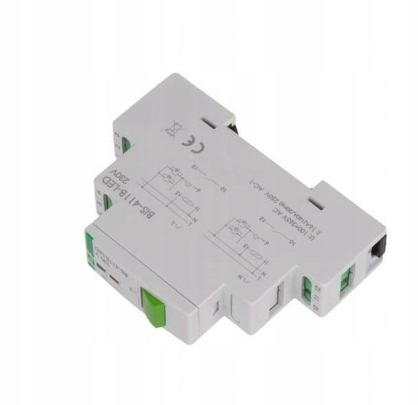 F&F BIS-411B-LED Przekaźnik bistabilny BIS-411B-LED z przyciskiem do ...
